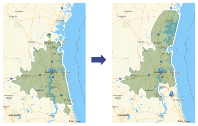Documentation - Extending an area [Managing areas] - Smappen