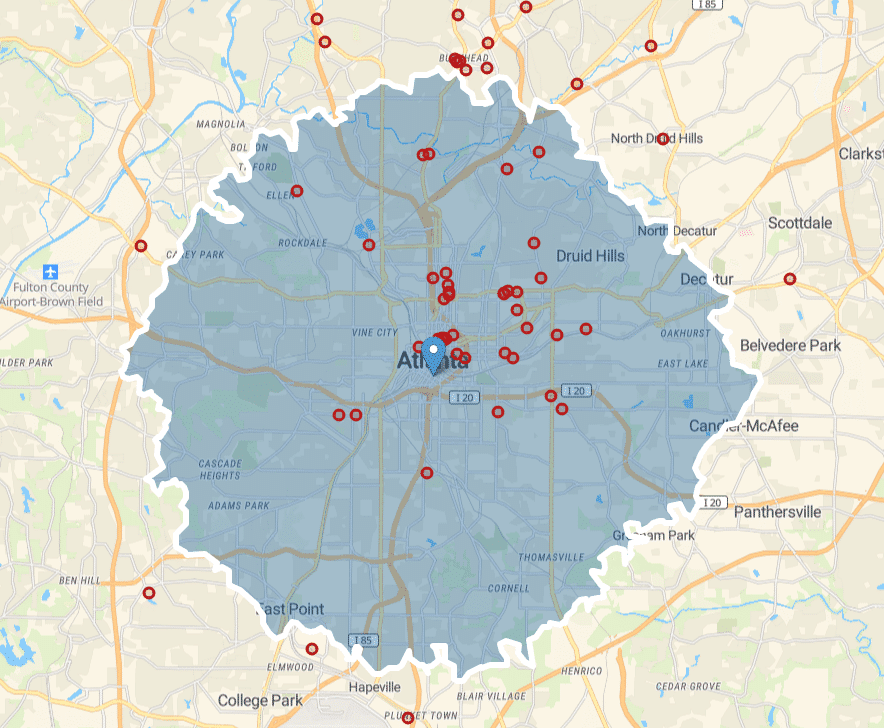 Documentation - Presentation - The map - Smappen