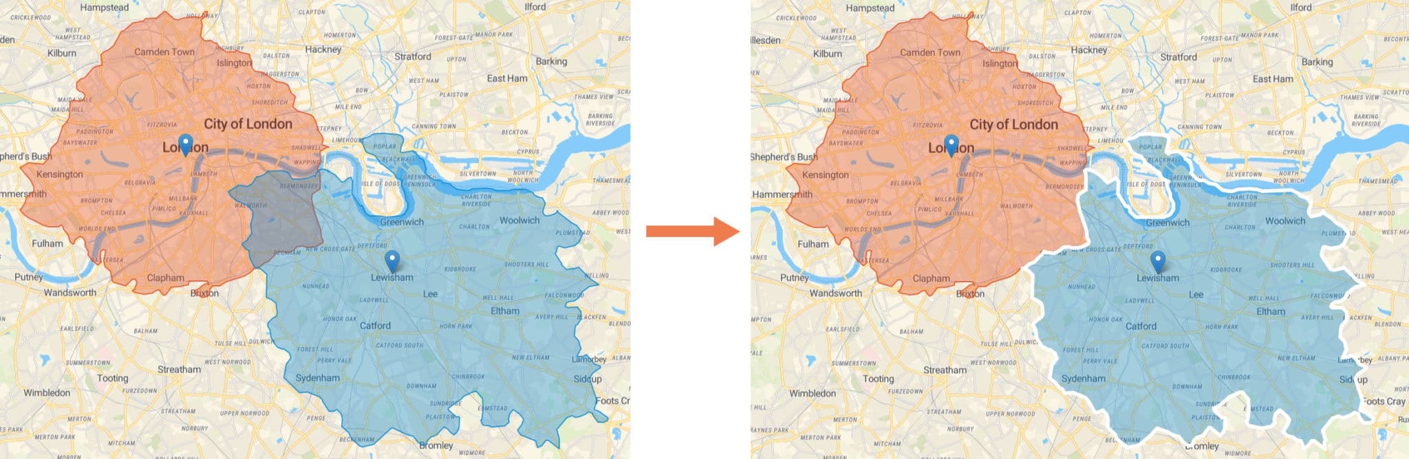 Documentation - How to Cutting out part of an area - Smappen