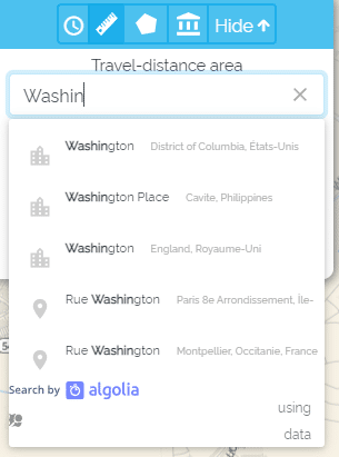 Documentation - Drawing an isodistance - Smappen