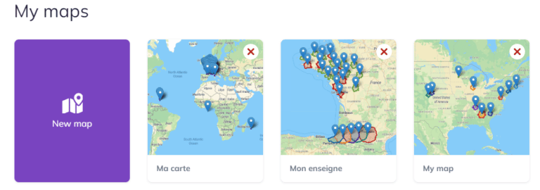 Documentation - Creating a new map - Smappen