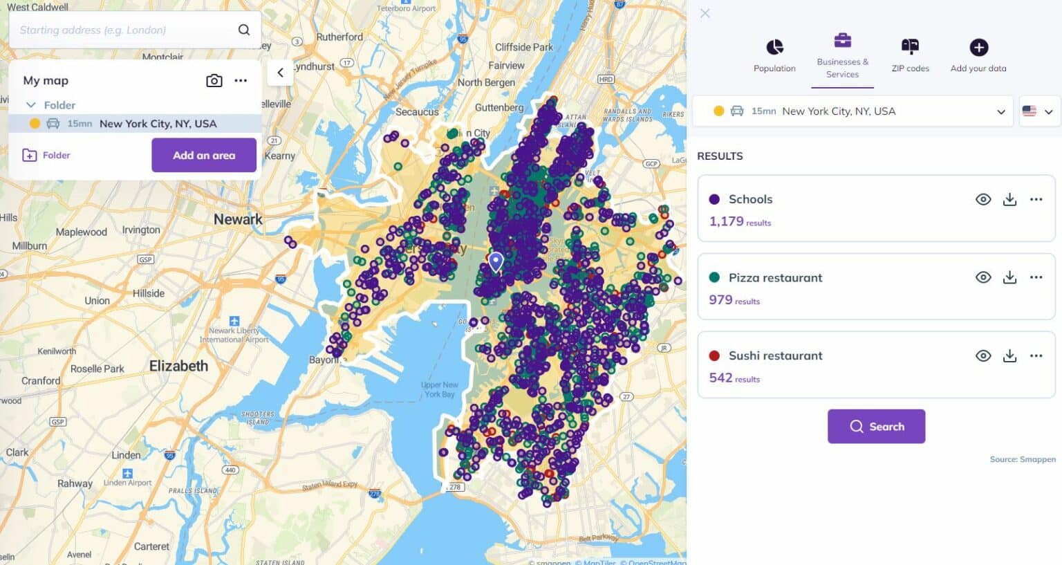 Points of Interest: A Definition and Example Applications - Smappen