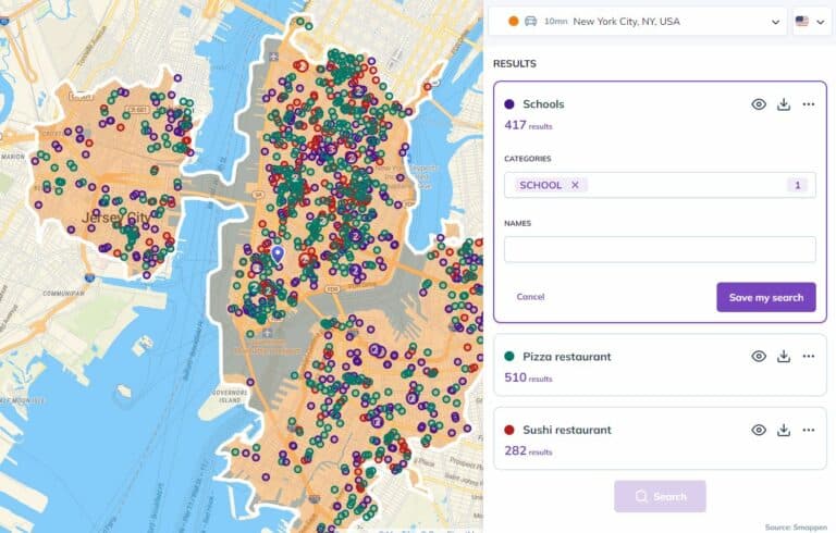 Drive Time Map - Visualize Travel Distance Easily | Smappen - Smappen