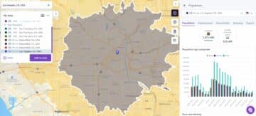 Create a Demographic Map with Population & Income Data | Smappen - Smappen