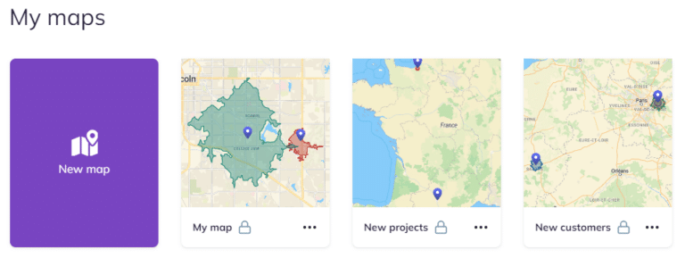 Documentation - Creating a new map - Smappen