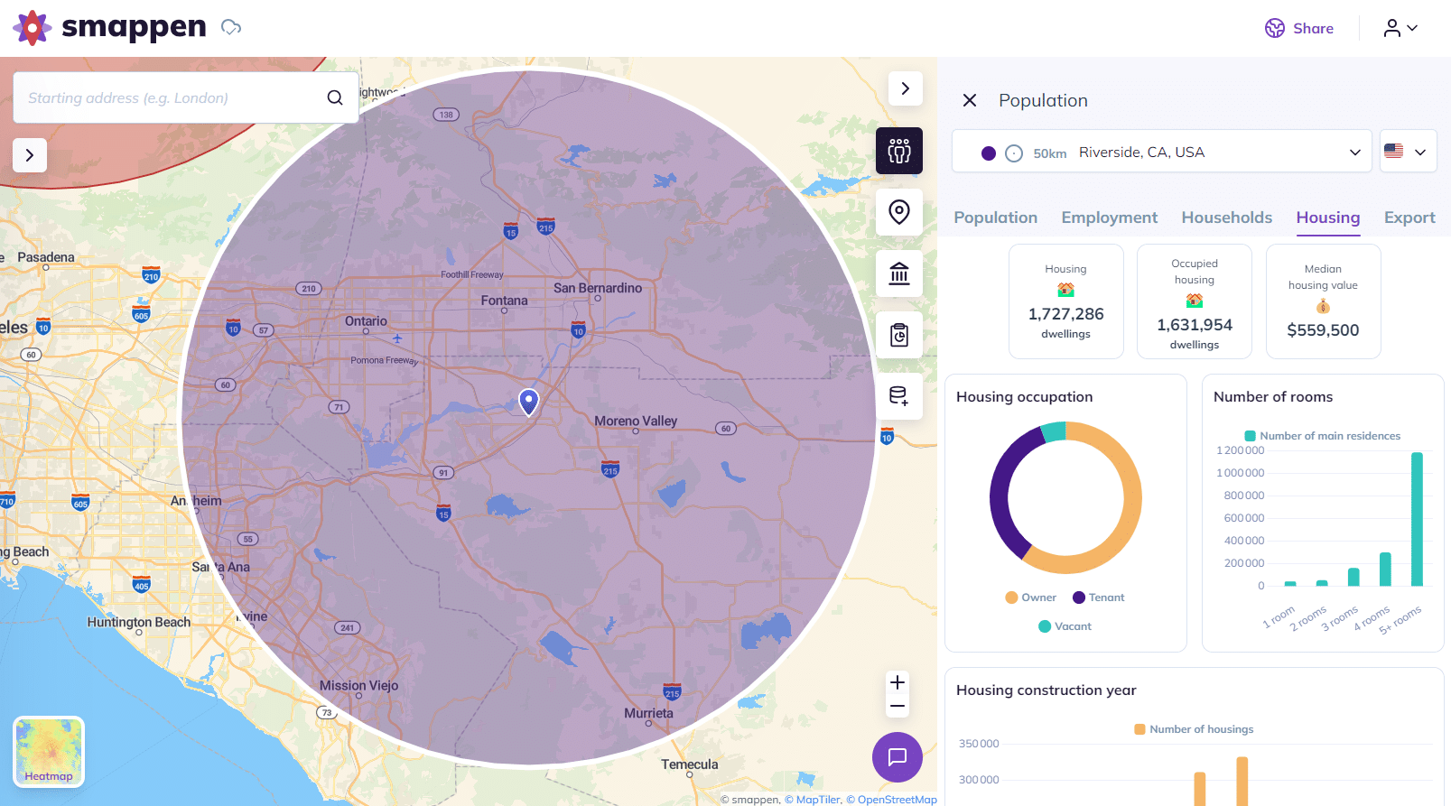 How to use radius maps for delivery - Smappen