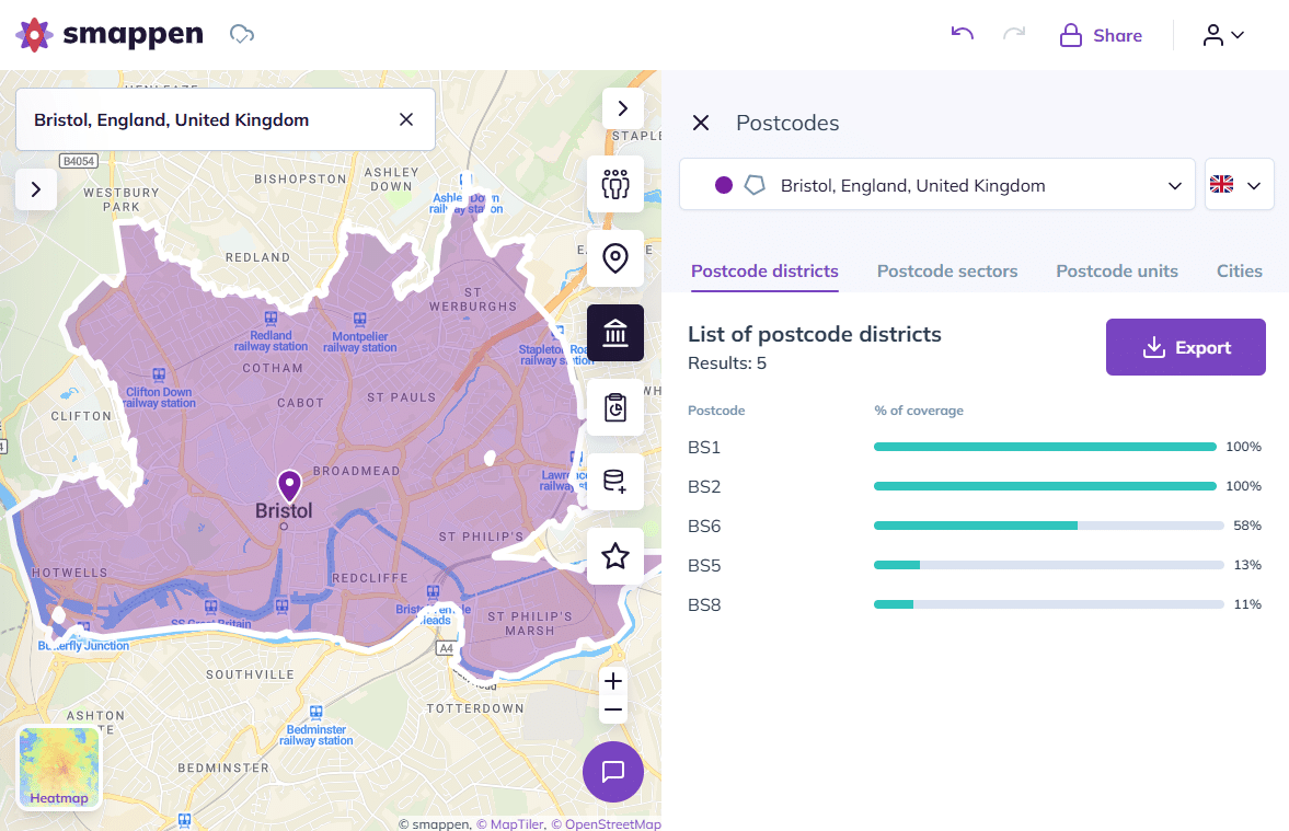 Unlocking Business Potential: Creating UK Postcode Maps with Smappen - Smappen